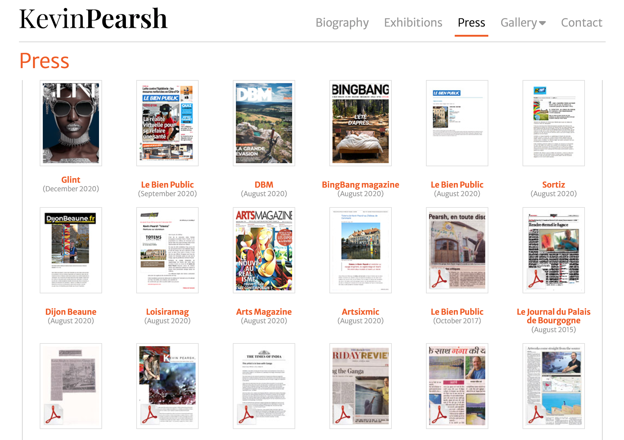 Kevin Pearsh Press Coverage